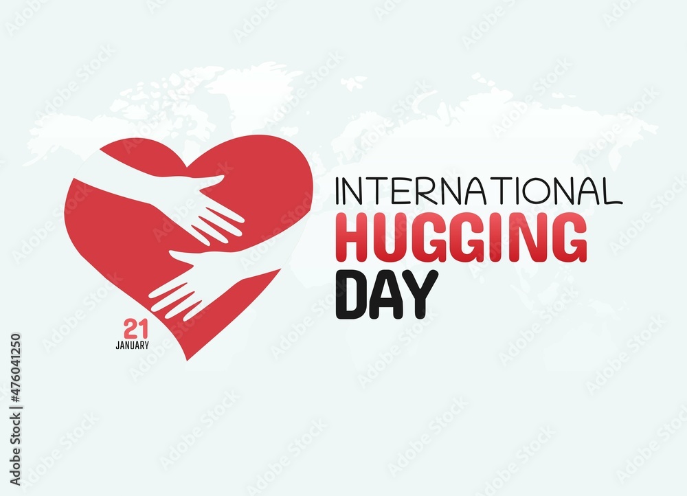 vector graphic of international hugging day good for international ...
