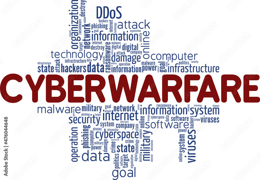Cyber Warfare conceptual vector illustration word cloud isolated on ... Cyber Warfare conceptual vector illustration word cloud isolated on ...