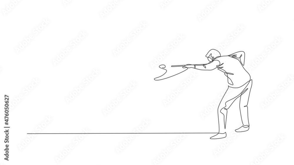 Vidéo Stock Animated self drawing of one continuous line draw young ...