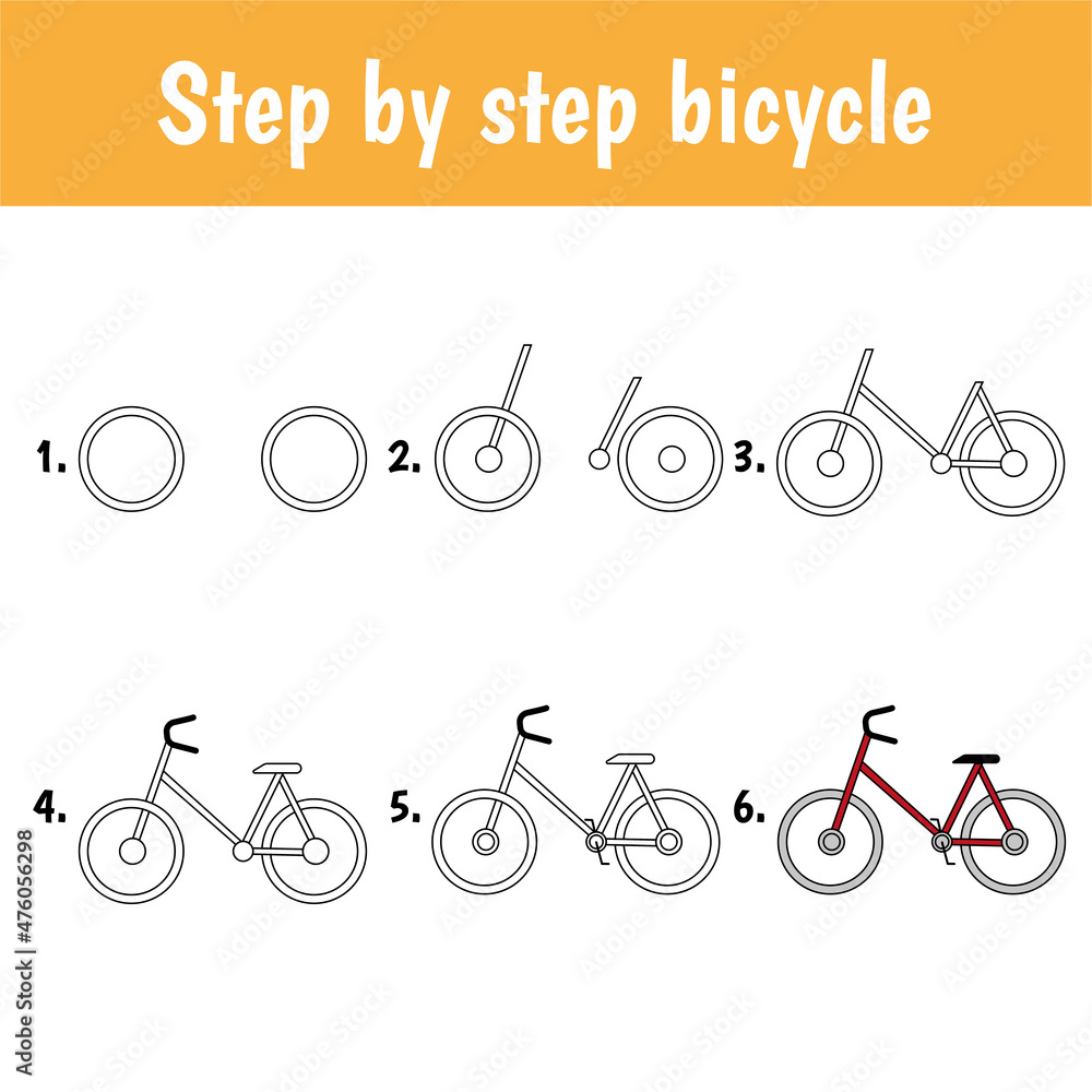 Drawing tutorial for kids. Easy level. Education sheets. How to draw ...