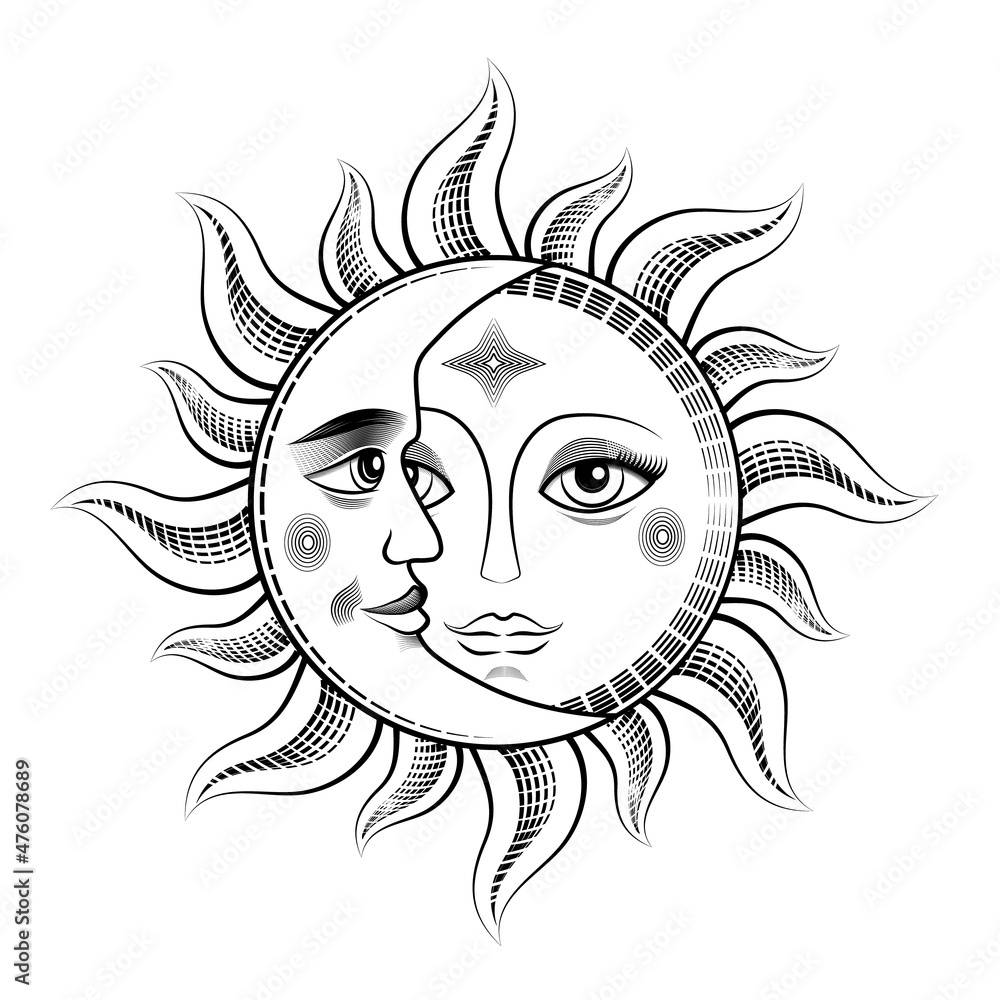 Moon And Sun Symbol