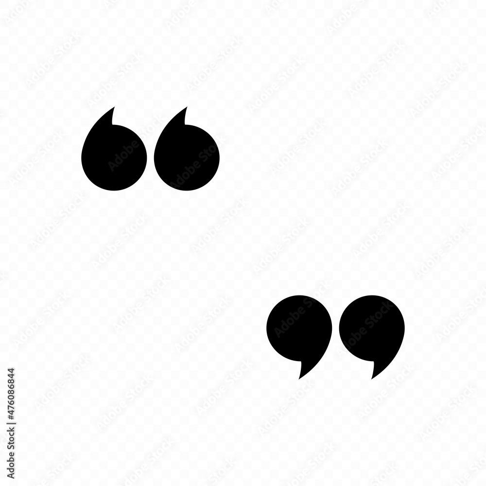 Quote icon. Quotes symbol for your web site design, logo, app, UI ...