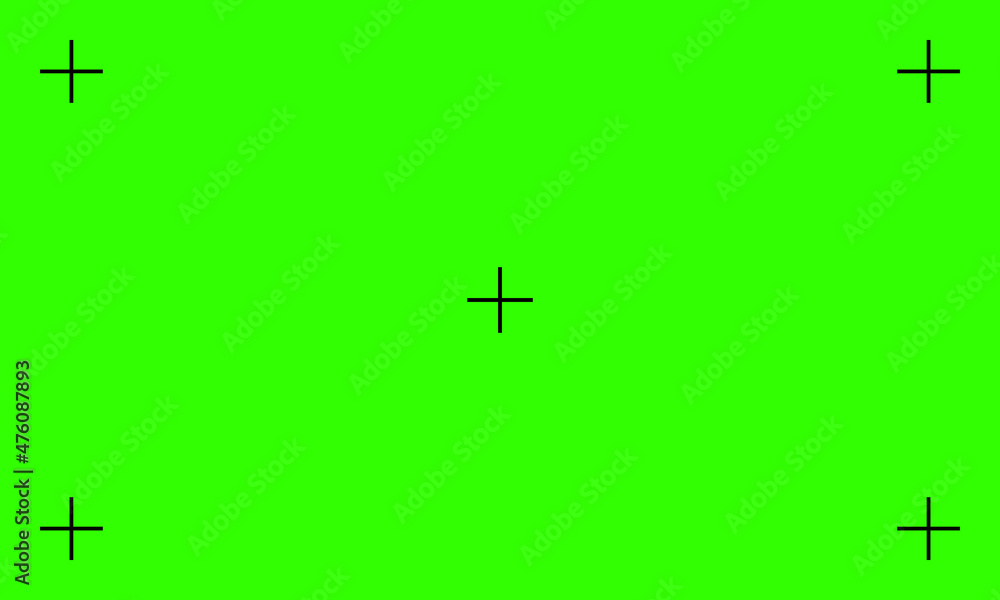 Video green screen banner. Video footage replacement tracking markers ...