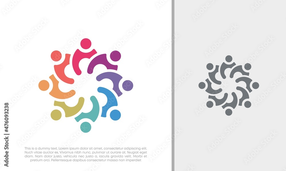 Global Community Logo Icon Elements Template. Community human Logo ...