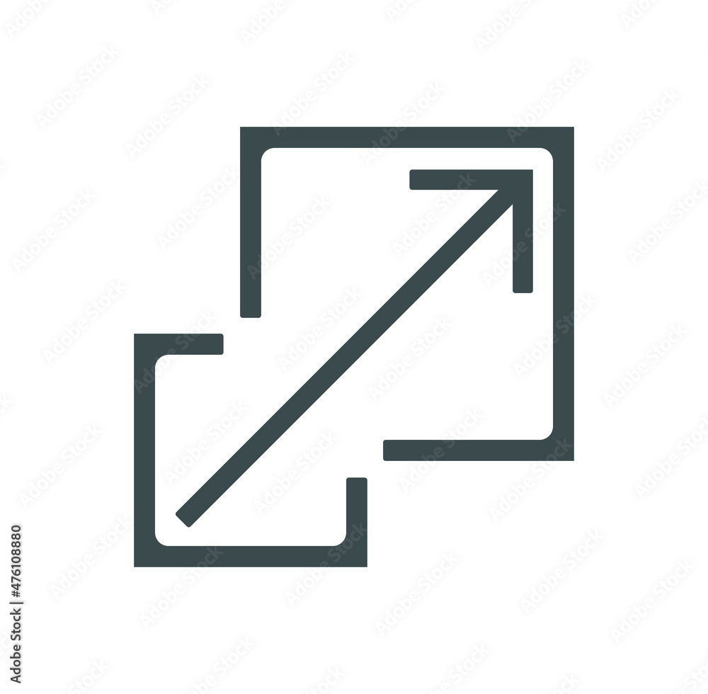 Scalability or scalability vector line art icons for apps and websites ...