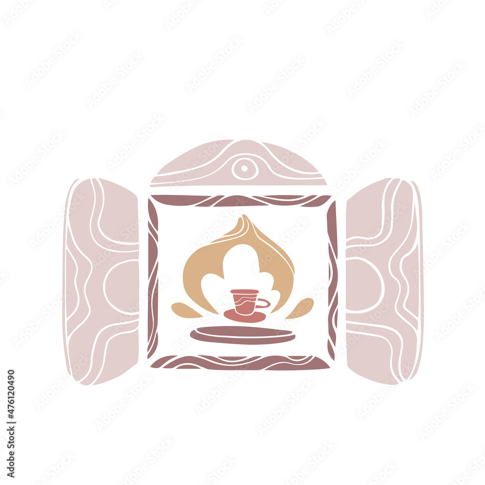 Pottery making.Hand made studio ceramic poster.decoration for wall ...