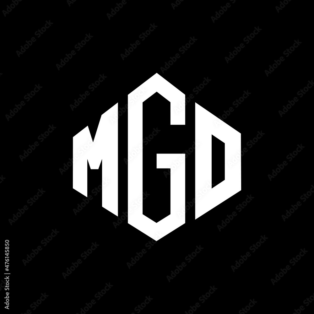 MGO letter logo design with polygon shape. MGO polygon and cube shape ...