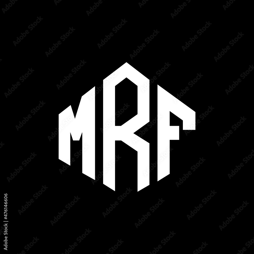 MRF letter logo design with polygon shape. MRF polygon and cube shape ...