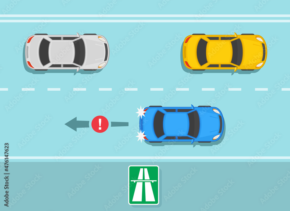 image descriptionNo reverse on an expressway. Driving a car in reverse ...