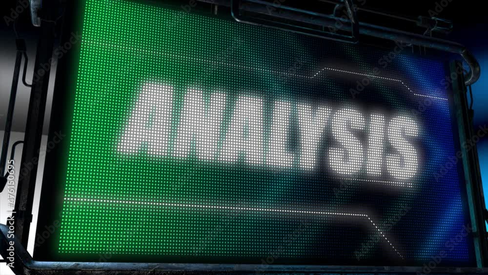 3D animated motion graphics design of a hi tech screen flashing a ...