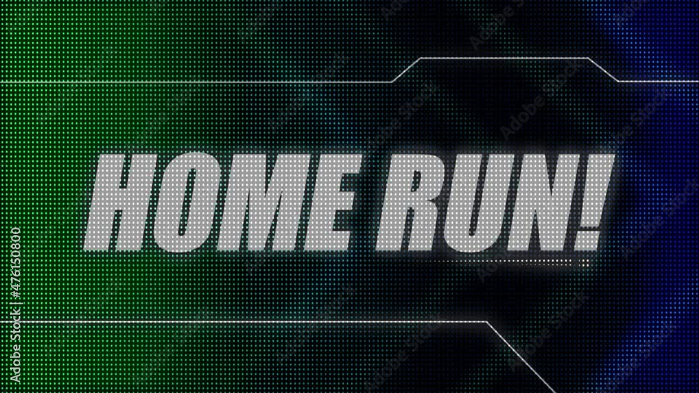 2D animated motion graphics design of a flashing lightboard style ...