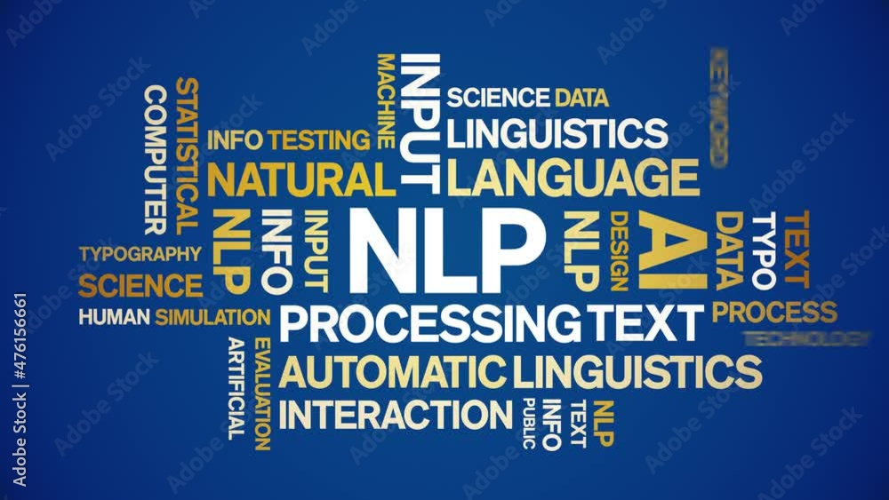 NLP animated tag word cloud;text design animation kinetic typography ...