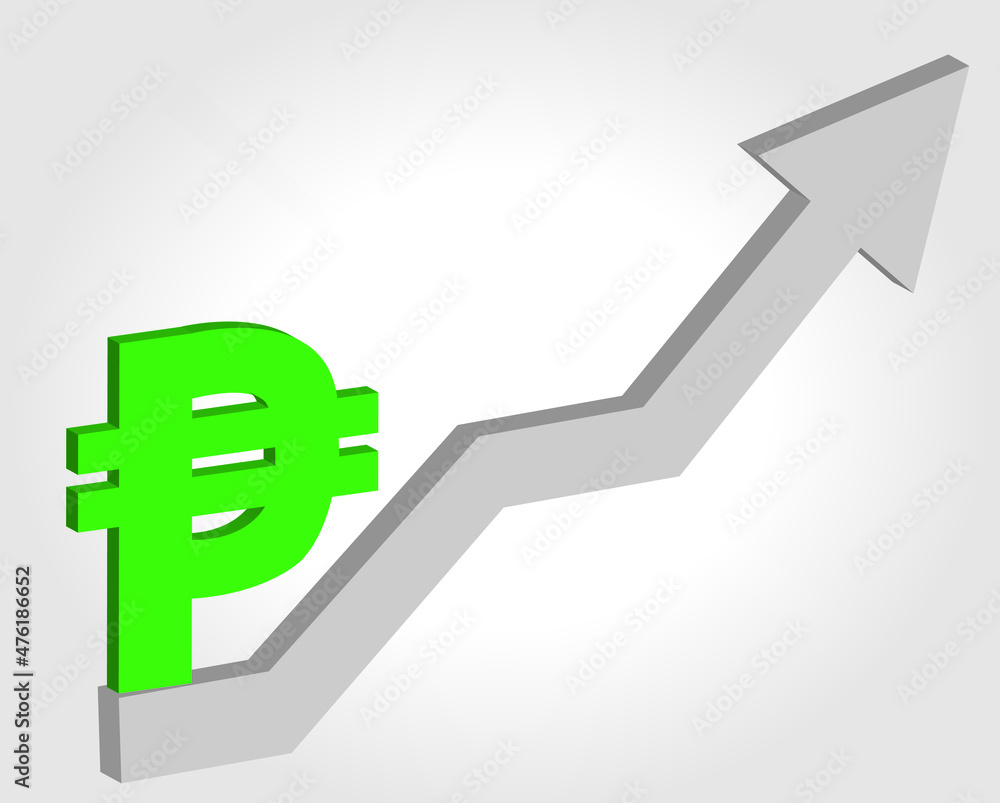Philippines money currency appreciation. Green Philippines Peso icon ...