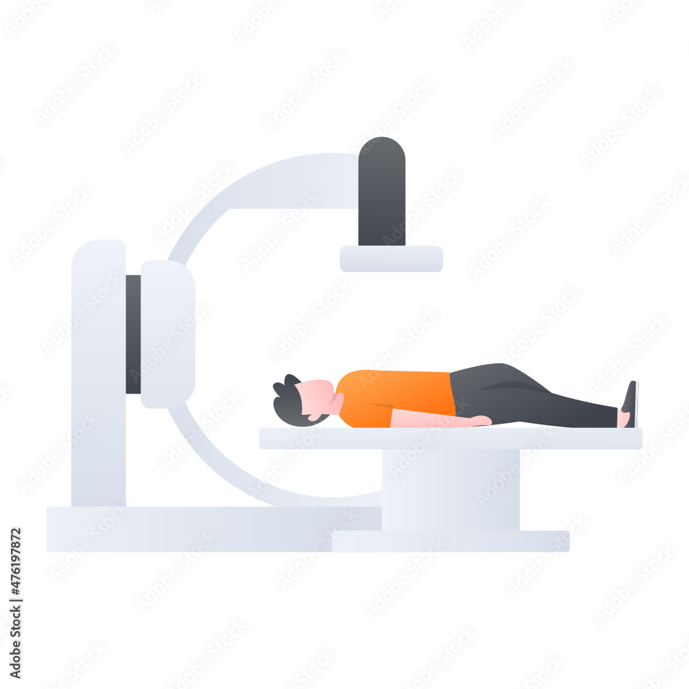 Mobile C Arm X Ray Machine Concept Vector Color Icon Design, Medical ...