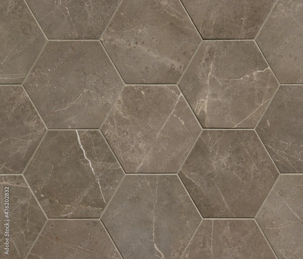 hexagon stone pattern Stock Photo | Adobe Stock