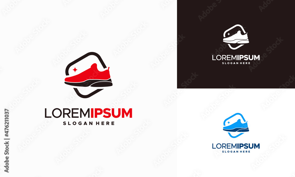 Iconic Shoe Logo designs concept vector, Sneaker Logo template, Shoes ...