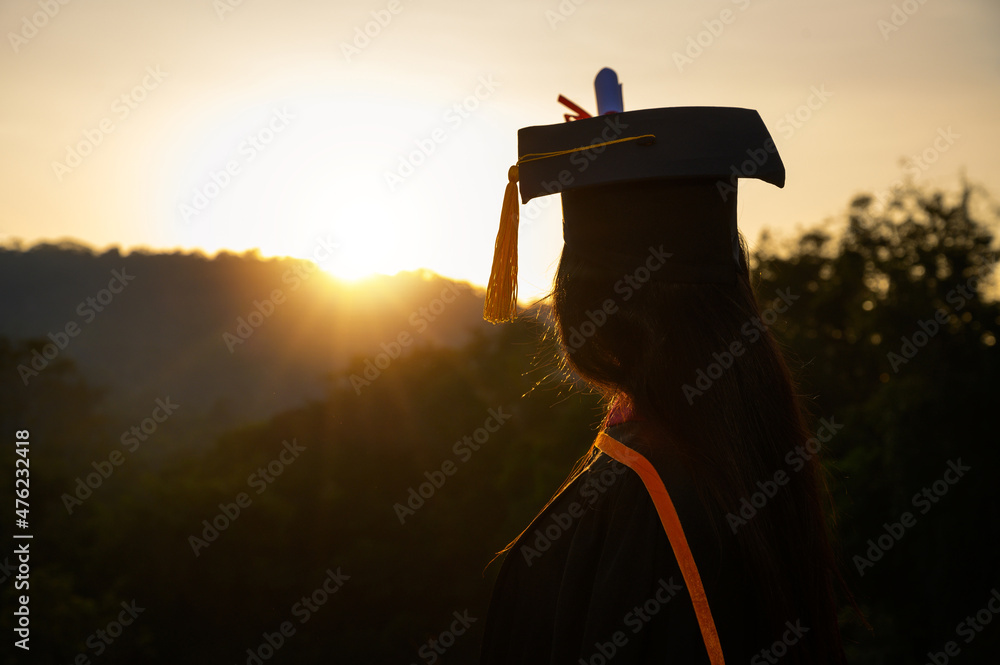 Graduation. Congratulations on the day of graduation at the university ...