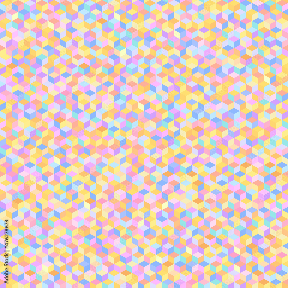 Seamless bright pattern with trapeziums. Multicolored mosaic background ...