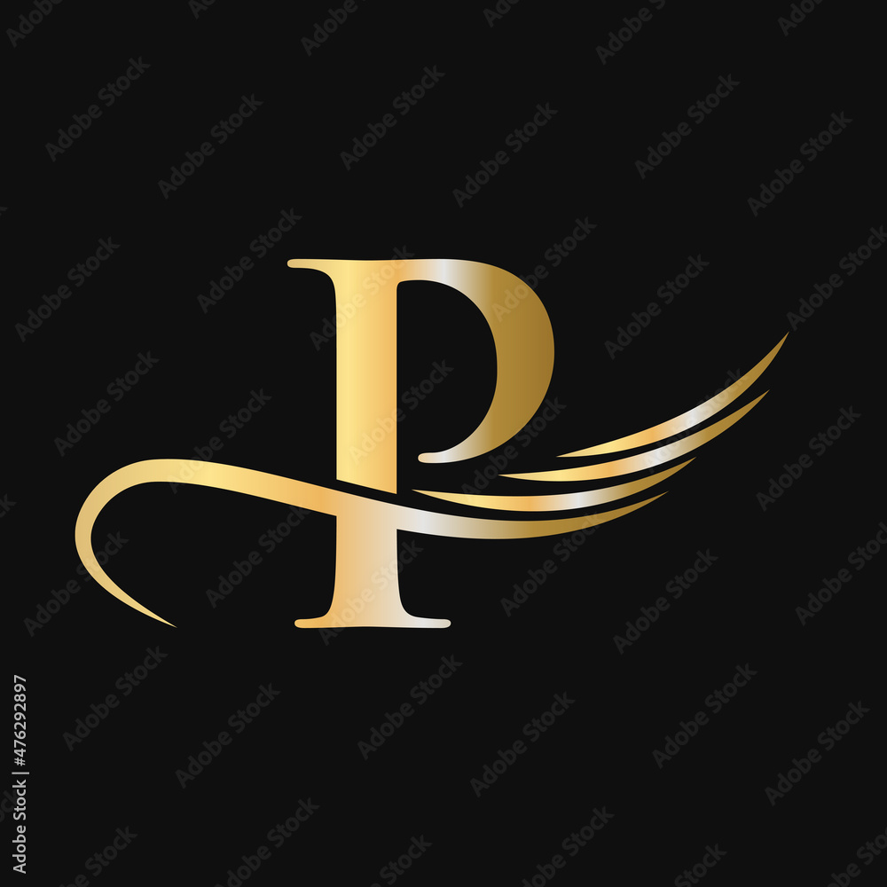 Letter P Logo Design Template. P Letter Logotype Business And Company ...