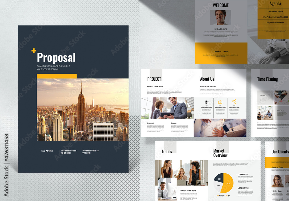 Proposal Brochure Layout Stock Template | Adobe Stock