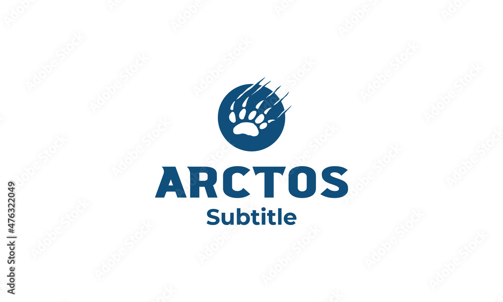 vector illustration logo design for pictogram, pictorial mark arctos ...