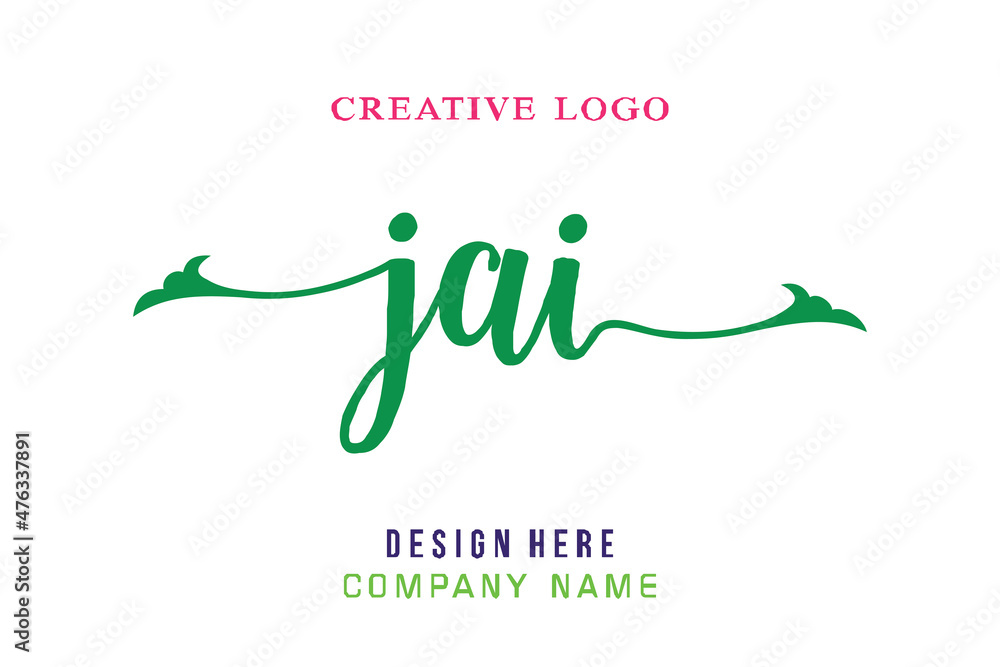JAI lettering logo is simple, easy to understand and authoritative ...