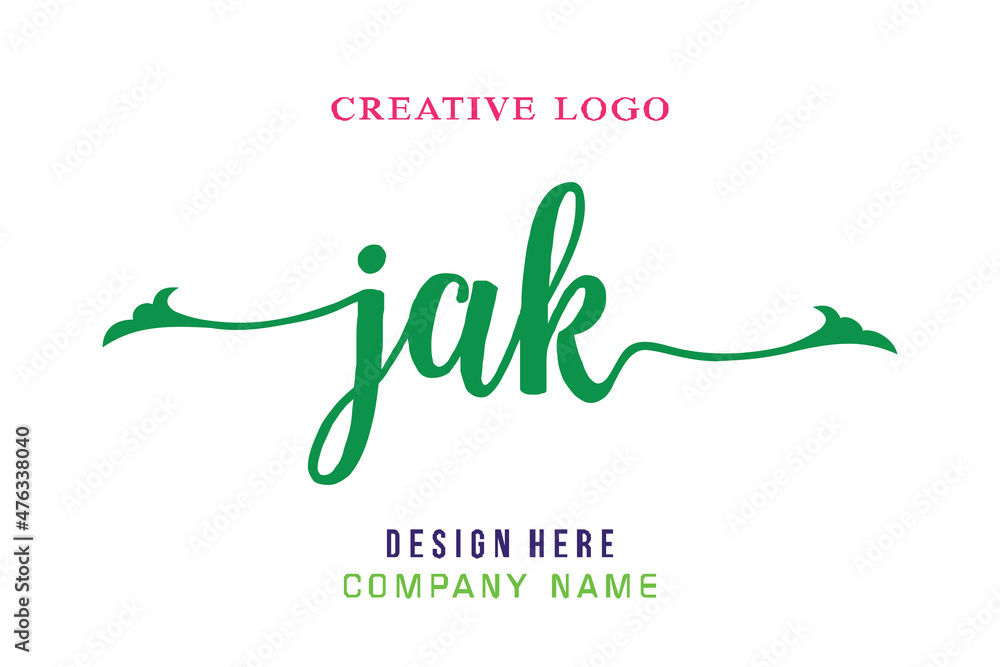 JAK lettering logo is simple, easy to understand and authoritative ...