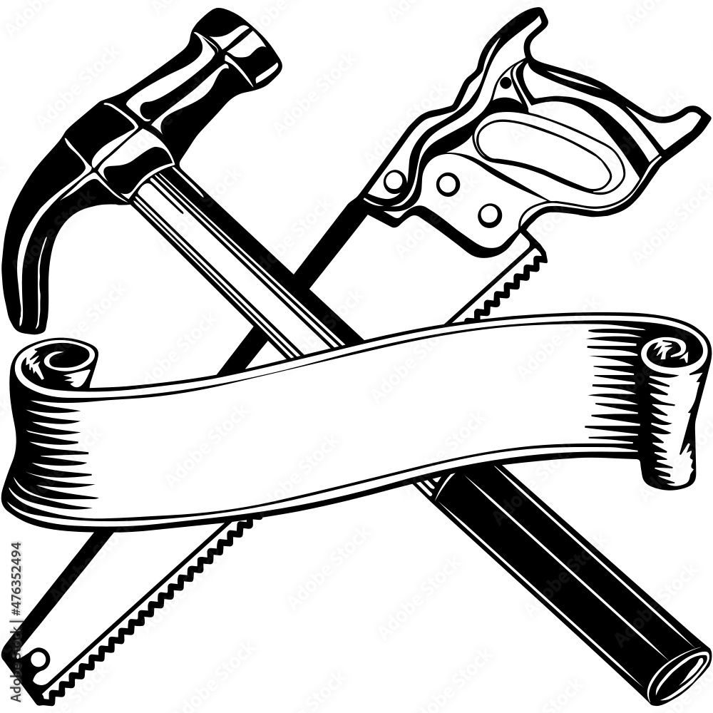 Carpenter logo SVG design, Handyman logo, Repairman logo, Construction ...