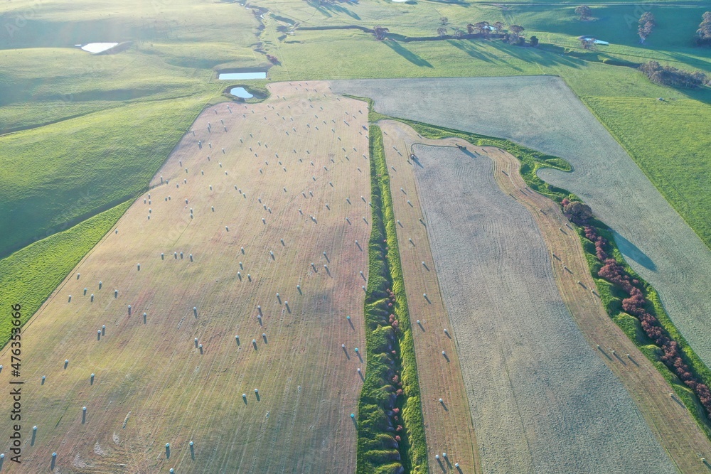 Making and growing hay and silage in Australia. with tractors and ...