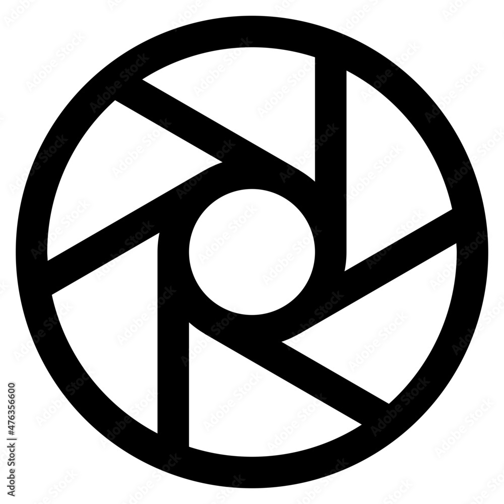 camera shutter icon illustration Stock Vector | Adobe Stock