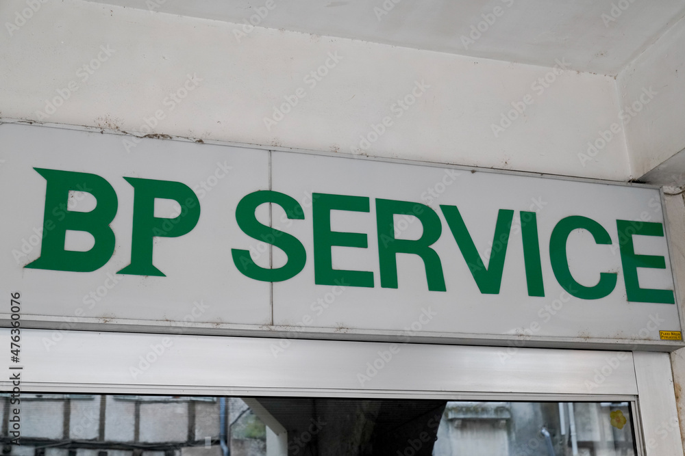 BP logo brand vintage and sign on gas service station fuel British ...