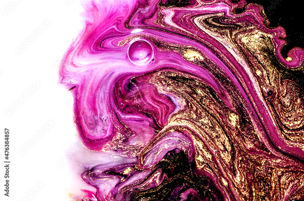 FUCHSIA. Art painting, geode artist work of art. Very beautiful purple ...