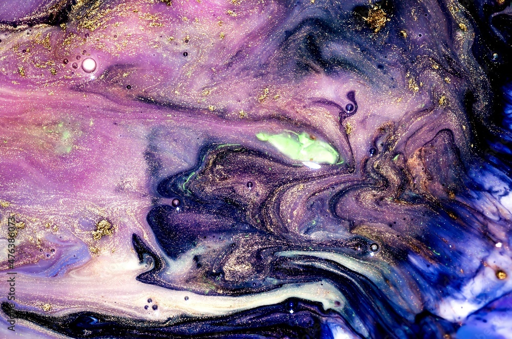 FUCHSIA. Art painting, geode artist work of art. Very beautiful purple ...