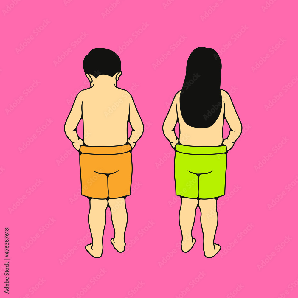 Sex Education For Kids Vector Color Cartoon Illustration - Vector Stock ...