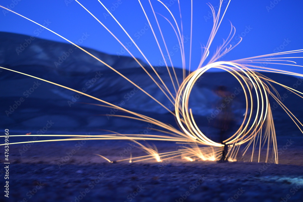 Light Painting Steel Wool