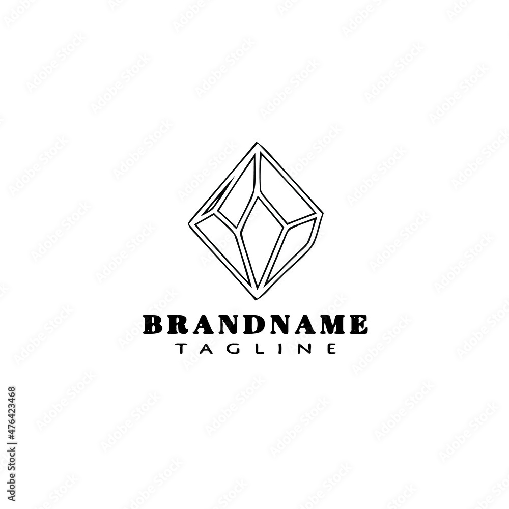 quartz logo icon design template black isolated vector illustration ...