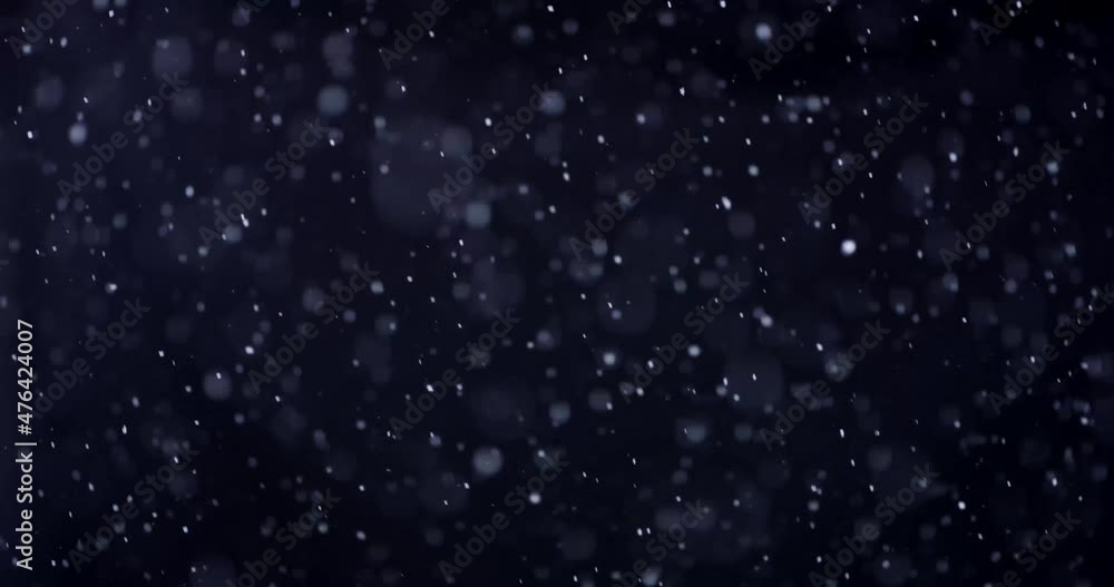 snowfall overlay, black background - winter, slowly falling snow effect ...