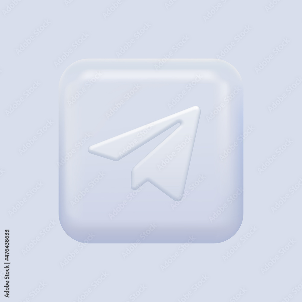 Messaging App Icon. Paper airplane Isolated Button. Vector illustration ...
