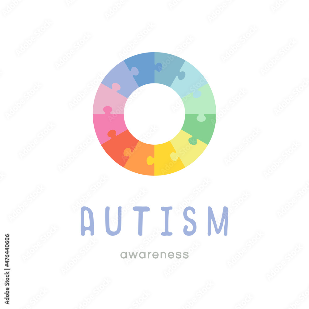 World autism awareness day. World autism awareness month. Colorful ...