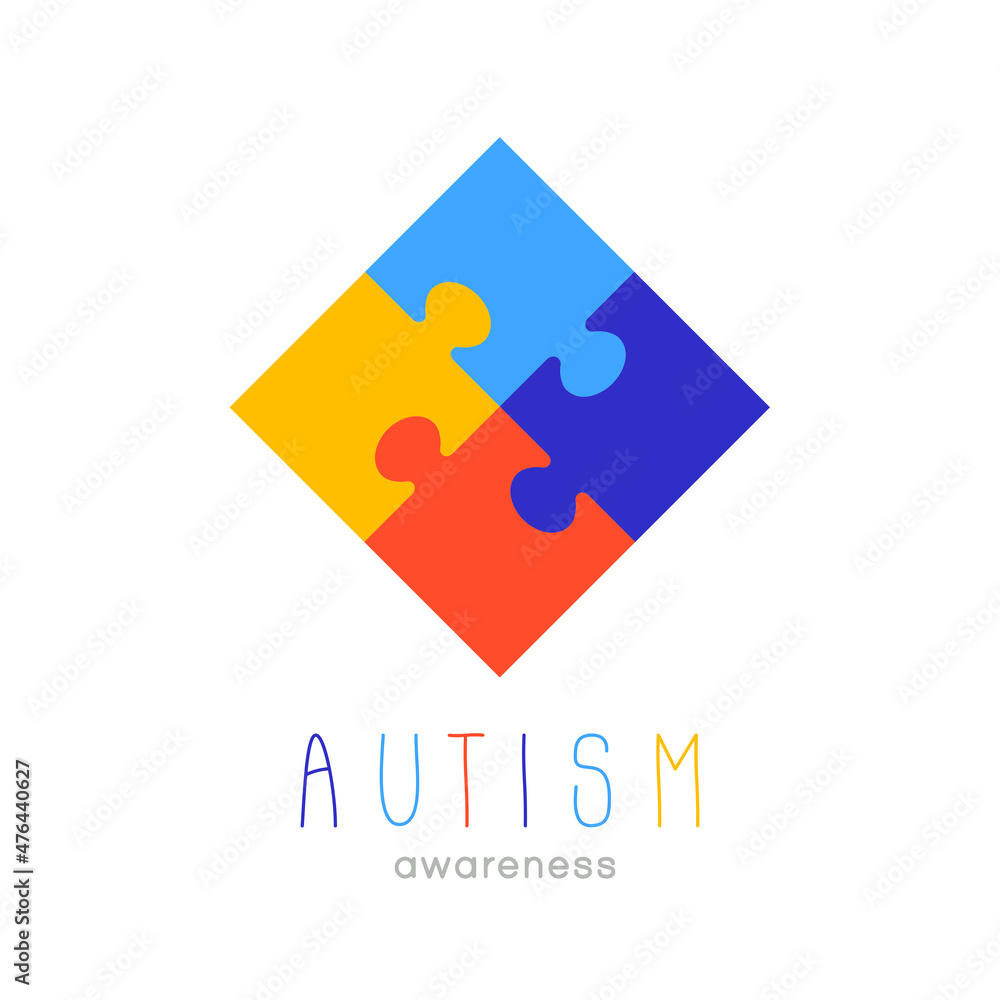 World autism awareness day. World autism awareness month. Colorful ...