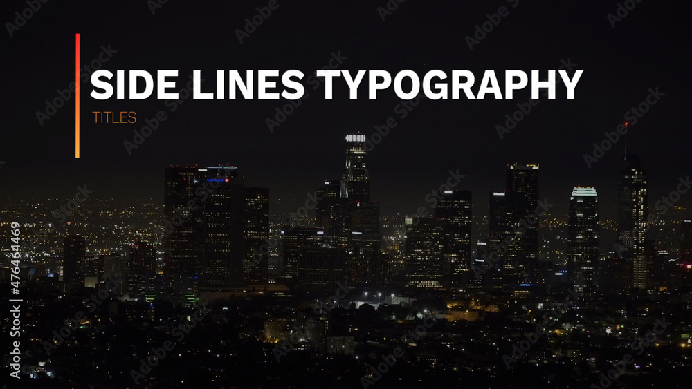 Side Lines Typography Titles Stock Template | Adobe Stock