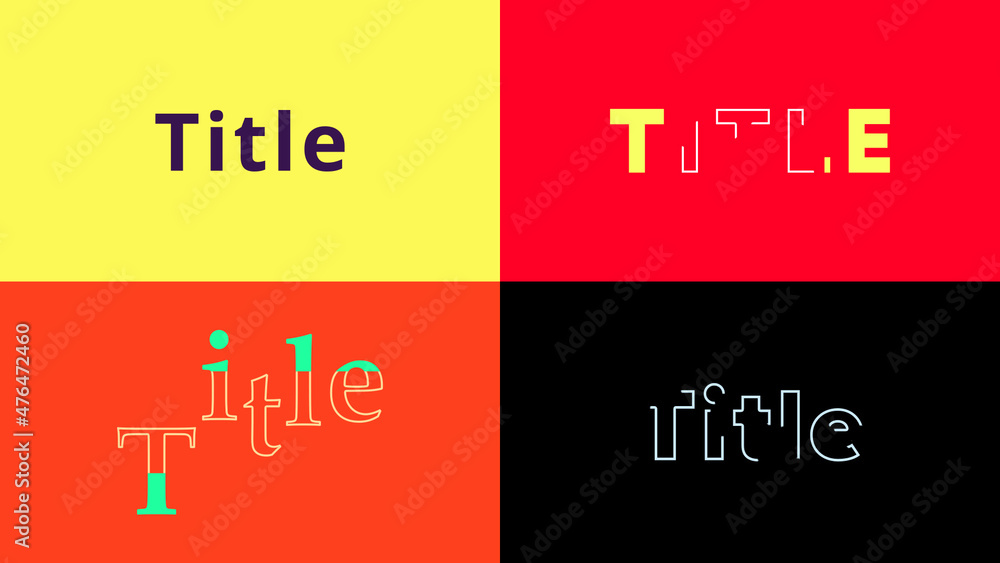 Writing on Outline Title Stock Template | Adobe Stock