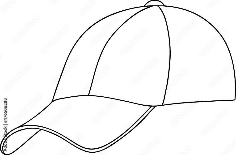 hand draw cap Stock Vector | Adobe Stock