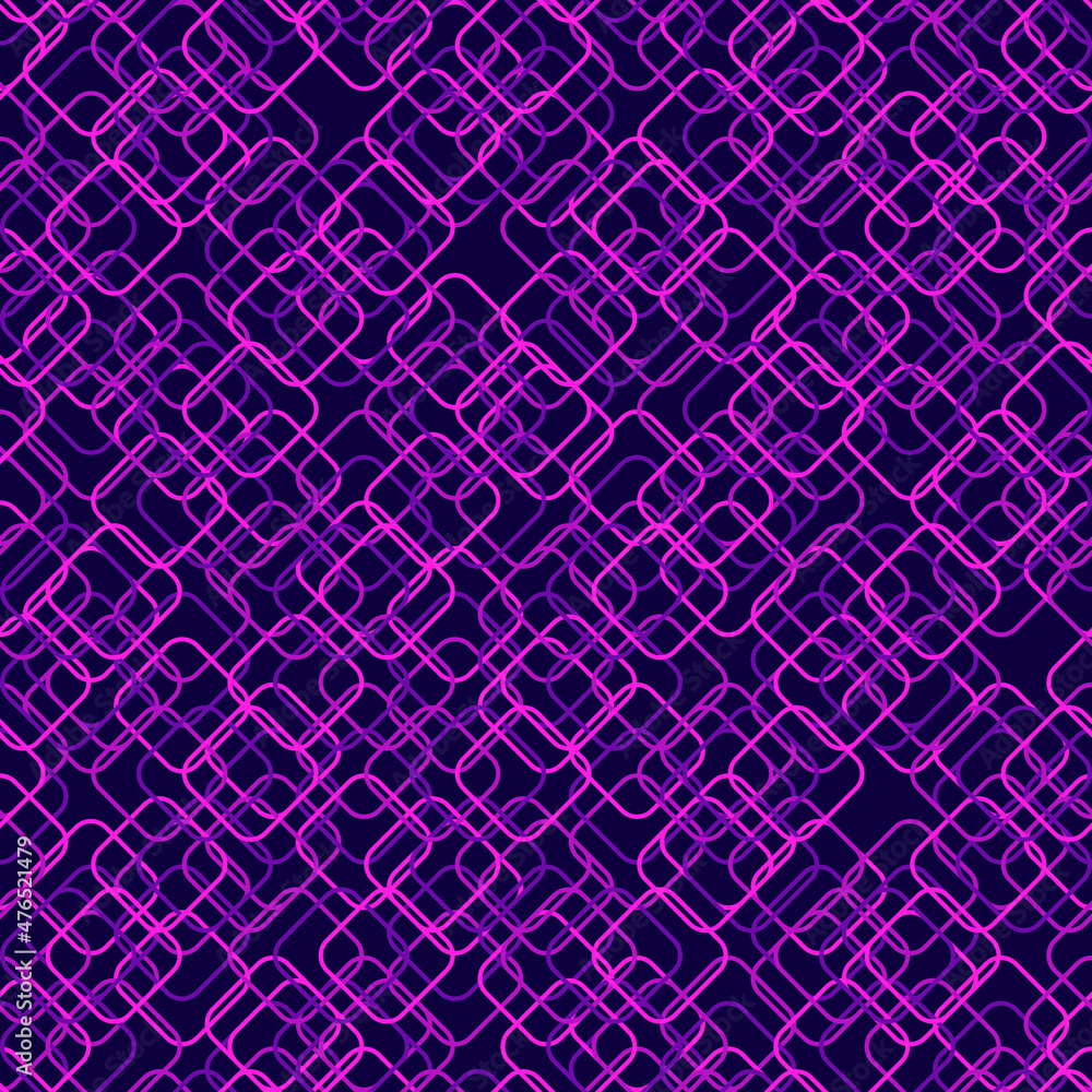 purple squares with rounded corners. geometric shapes. vector seamless ...