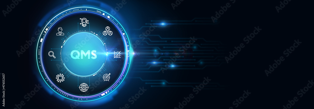 Quality management system business and industrial technology concept ...