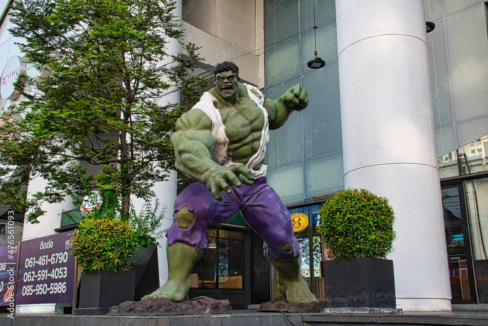 Incredible Hulk sculpture in Bangkok Stock Photo | Adobe Stock
