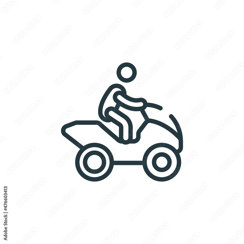 motorcycle thin line icon. transport, road linear icons from activities ...