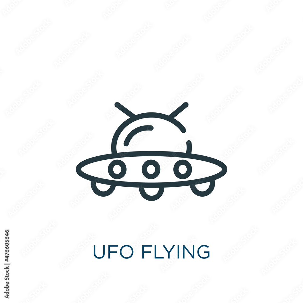 ufo flying thin line icon. ufo, flying linear icons from astronomy ...