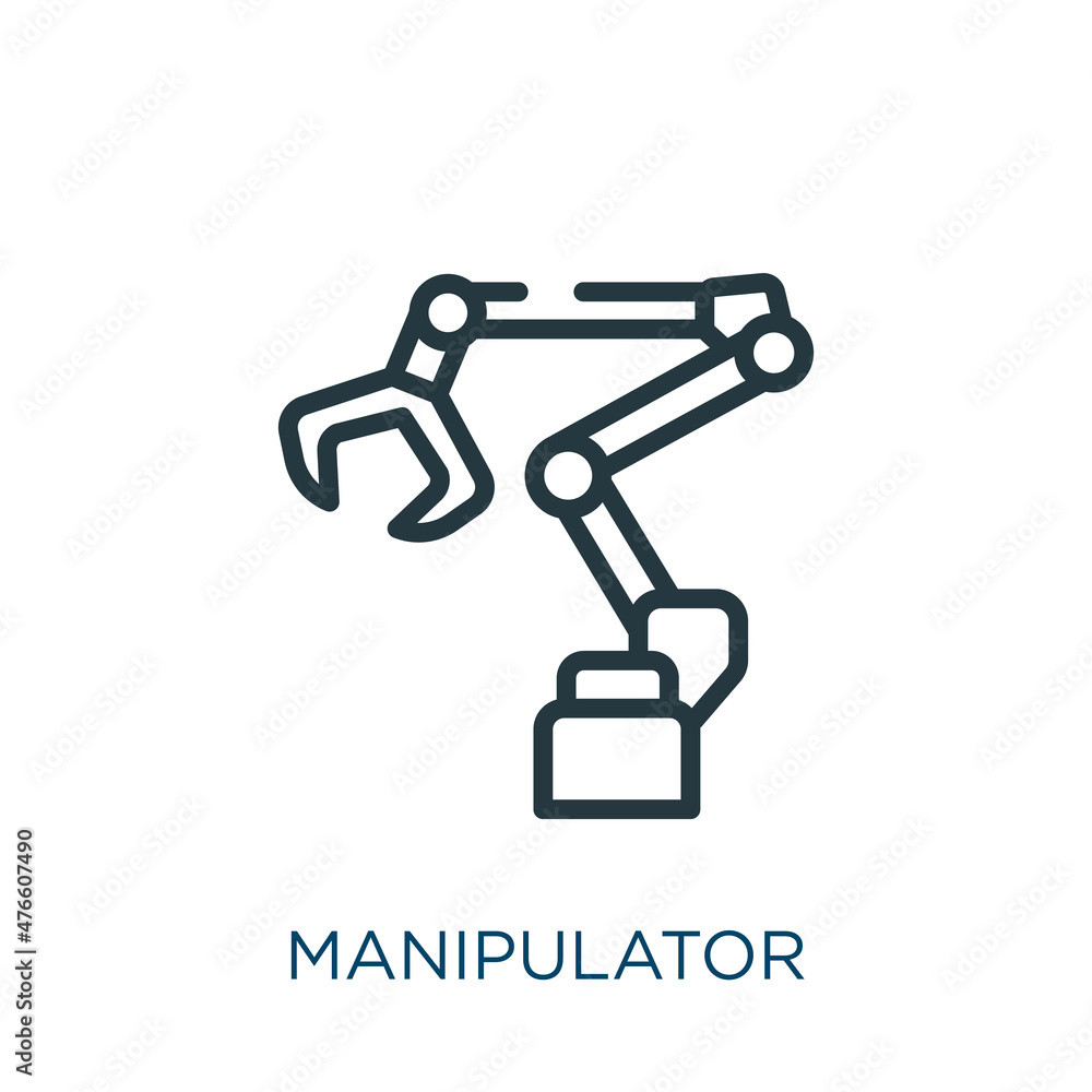 manipulator thin line icon. manipulation, technology linear icons from ...