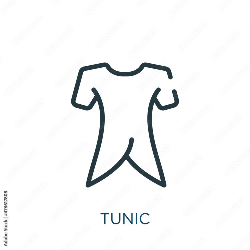 tunic thin line icon. clothes, clothing linear icons from fashion ...